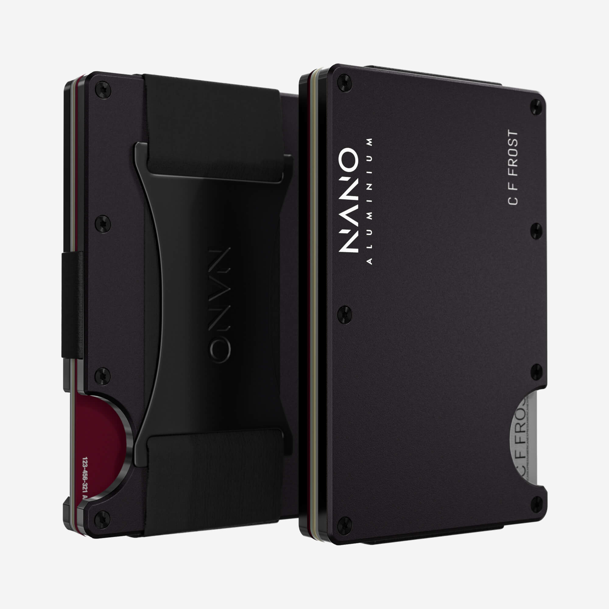 NANO™ Aluminium Personalised Cash Strap Wallet (Phantom Black)