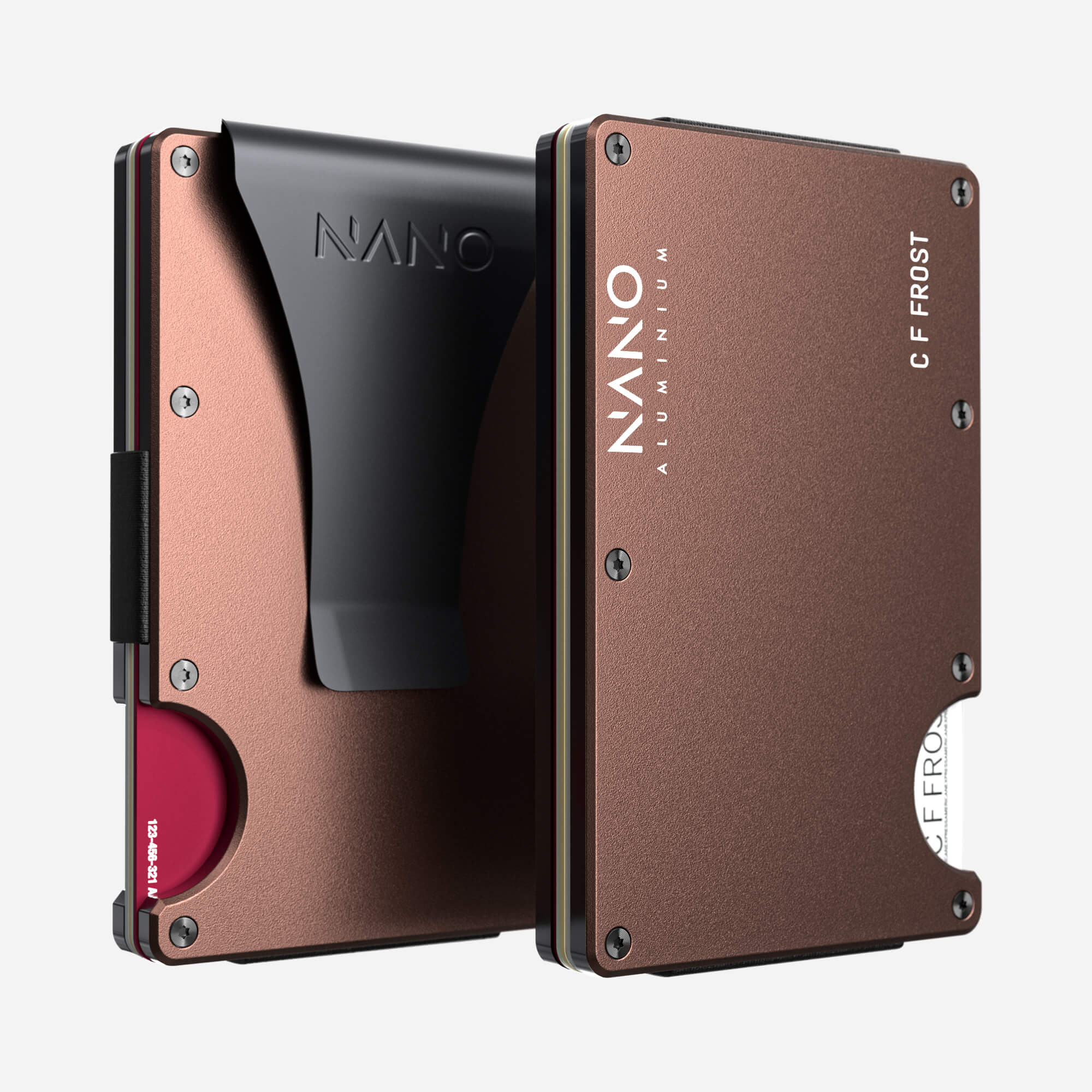 NANO™ Aluminium Personalised Money Clip Wallet (Sonic Copper)